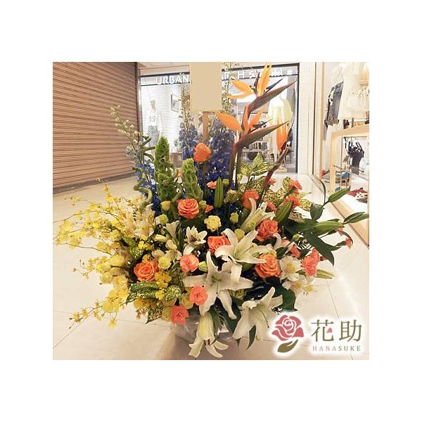 【最短出荷日】15時までのご注文で即日お届け。　午前中のお届けをご希望の場合は、前日15時までにご注文ください。 【おすすめシーン】開業祝い、開院祝い、お誕生日、還暦祝いなど    【お届け内容】お祝いアレンジメント花画像は一例です。使用す...