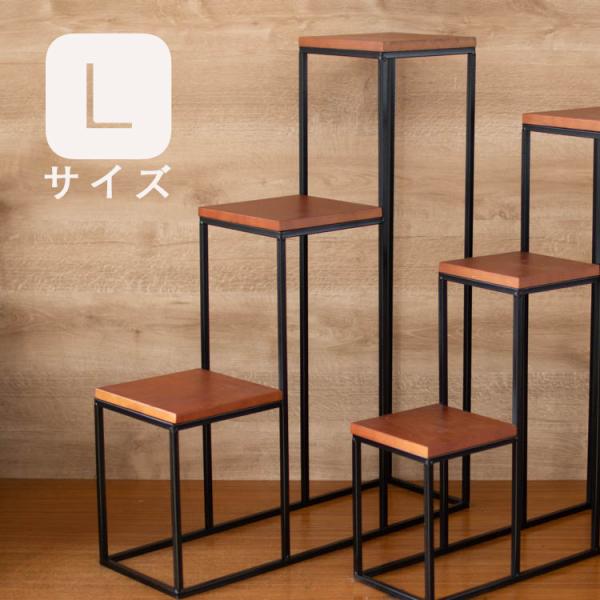 【商品について】 高級感のある天板にリニューアルしたシンプルなアイアンフラワースタンドです。お好きな植物などをおしゃれにかわいく飾れます。 【商品内容】 ステップ Lサイズ　（アイアンフラワースタンド）　 【用途】 寄せ植え・ギャザリング・...