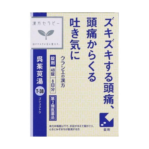 特徴ズキズキする頭痛、頭痛からくる吐き気に漢方製剤効能・効果体力中等度以下で、手足が冷えて肩がこり、ときにみぞおちが膨満するものの次の諸症：頭痛、頭痛に伴うはきけ・嘔吐、しゃっくり内容成分・成分量成人1日の服用量6錠（1錠360mg）中成分...