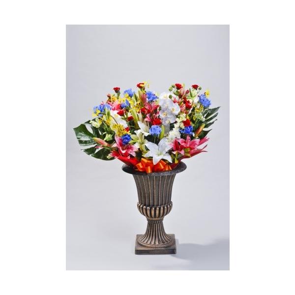 【最短出荷日】3〜営業日(日・祝日は除く）【用途】開店祝い、開業祝い、展示会、展覧会、発表会、コンサート、卒業式、入学式、入社式、総会、講演会、ギフト【使用花材】造花（ハイクオリティーな造花を多く使用しております。）【スタンドの素材】プラス...