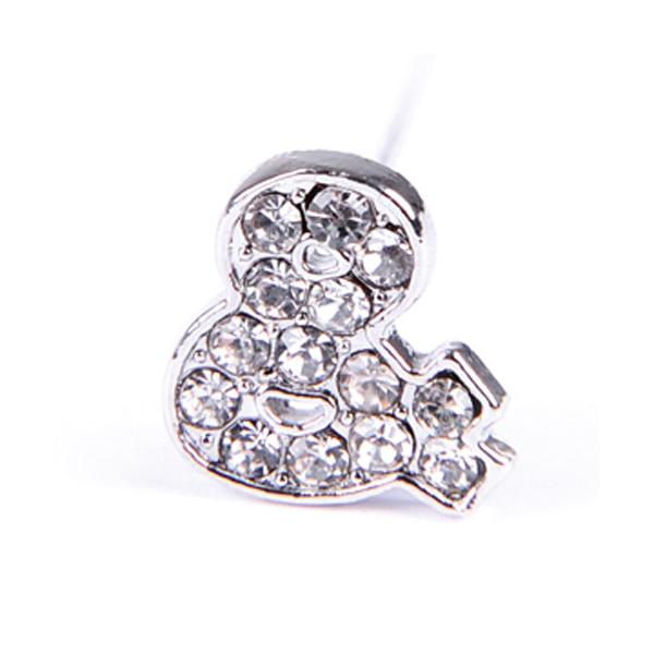 イニシャル（アルファベット）のピックです。エレガントな輝きのガラスピック、アイデア次第で様々な用途にご利用いただけます。大きさ：　最大幅約1.5cm×　長さ約8cm※先端が尖っていますので、商品を取り出す際や、ご使用の際は十分ご注意ください...