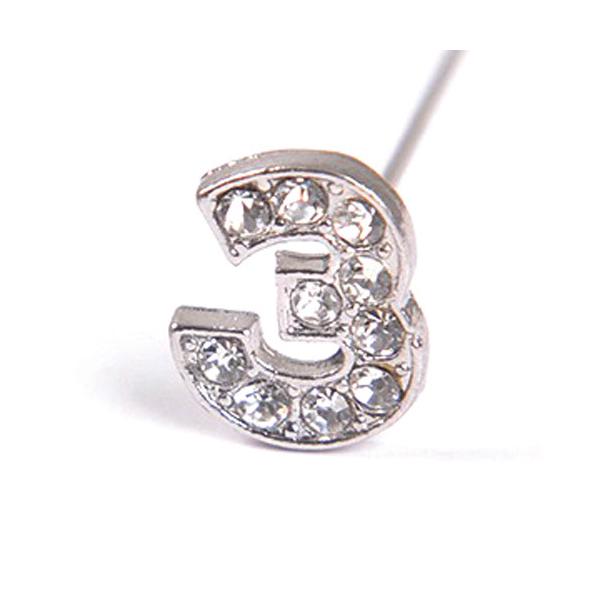 イニシャル（アルファベット）のピックです。エレガントな輝きのガラスピック、アイデア次第で様々な用途にご利用いただけます。大きさ：　最大幅約1.5cm×　長さ約8cm※先端が尖っていますので、商品を取り出す際や、ご使用の際は十分ご注意ください...