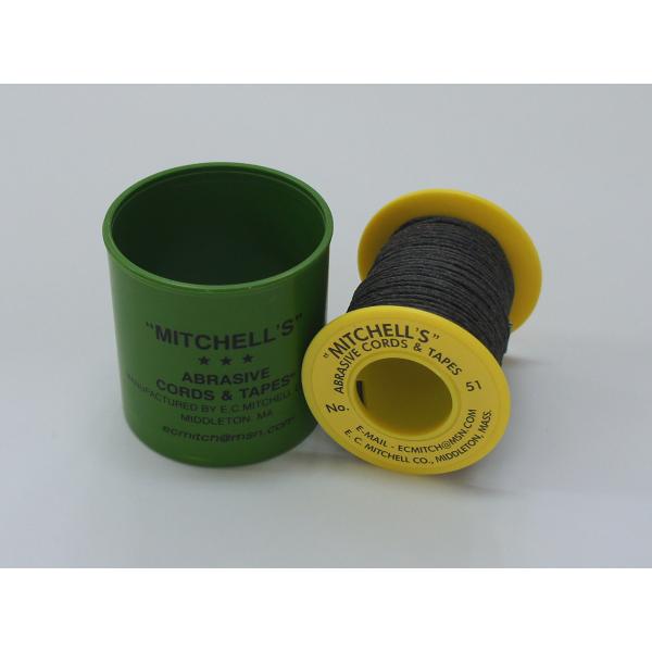 ・商品番号：3951・配送方法：宅配便・細かい場所の研磨に紐ヤスリは最適《MITCHELL'S》 ミッチェルコード USA ひもヤスリコード＃51　1.40Φｍｍ×15ｍ　120番　Made in U.S.A.※※※輸入商品の為、ご注文数量...