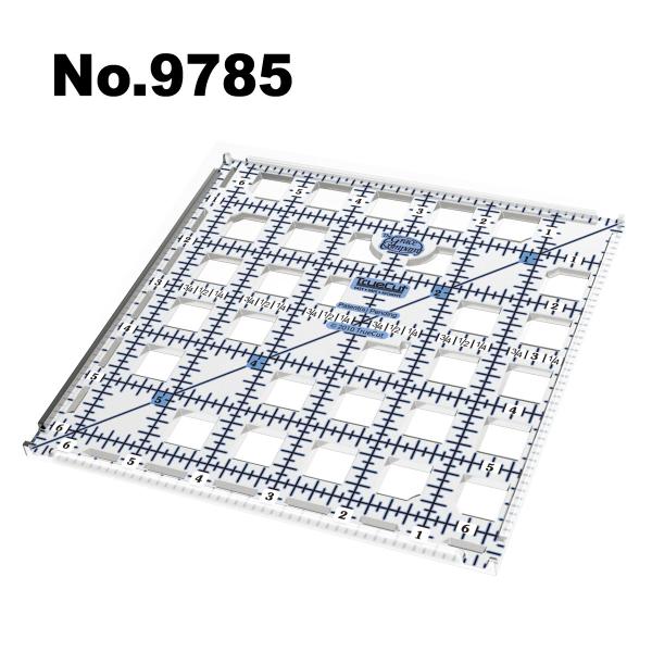 ・商品番号：9785・配送方法：宅配便・ガイドカッター定規6.5×6.5インチ(約16.5×16.5cm）トゥルーカッター(TrueCut）専用定規＜今まで困難だったロータリーカッターでの直線裁断を実現＞トゥルーカッター本体(別売）を使いガ...