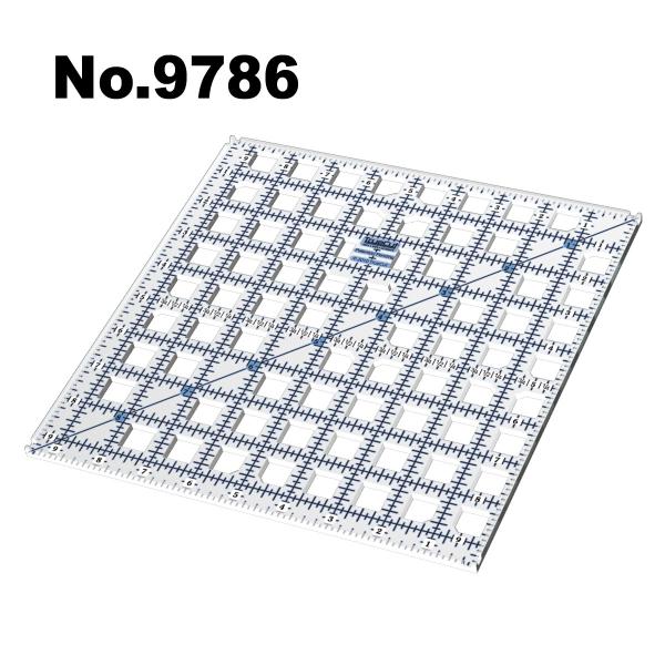・商品番号：9786・配送方法：宅配便・ガイドカッター定規9.5×9.5インチ(約24.1×24.1cm）トゥルーカッター(TrueCut）専用定規＜今まで困難だったロータリーカッターでの直線裁断を実現＞トゥルーカッター本体(別売）を使いガ...