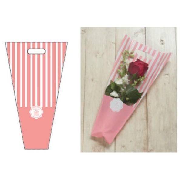 ネコポスご利用不可商品です。 東京リボン ストライプ・フラワーバッグ 商品詳細 ストライプとパステルカラーがかわいい花袋です底ありです手提げ用の穴がついているため、袋に入れずにそのままお持ち帰りいただけますレジ袋を削減しながら簡単にラッピン...