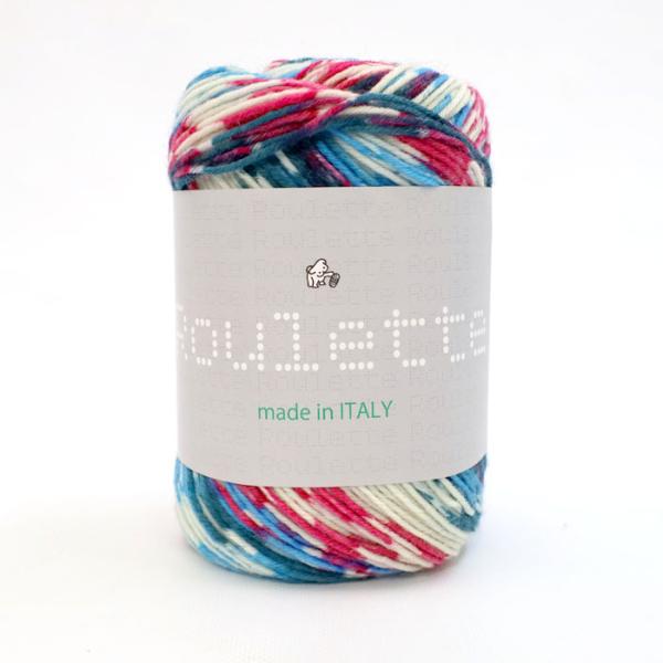 ネコポスご利用不可商品です。ルレット Roulette 商品詳細手芸道具の「ルレット」を意味するその名は、点々とリズムよく現れる模様から名付けられました。編み込んだ様に見える愉快な編地は適度な弾力があり、ウエア・小物共にお楽しみいただけます...