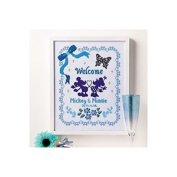 ネコポス対象商品です。ディズニーししゅうキットに新商品が登場です！お花やリボンなどかわいいモチーフが魅力のキットです♪ミッキー＆ミニーと蝶々はアイロンで簡単に貼れるフロッキーワッペンです。※フロッキーとは・・・植毛加工のことで、表面が立体的...
