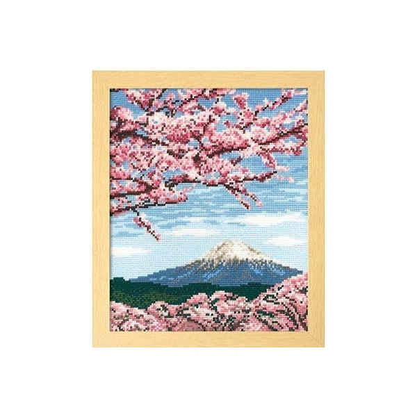 ネコポスご利用不可商品です。人気の日本の名所をクロスステッチで表現しました。日本の美しい四季と風景をお楽しみ下さい。[キット内容］25番ししゅう糸・Ｎｏ3000布（ジャバクロス中目・綿100％）・クロス針・カラー図案付き説明書手づくり商品は...