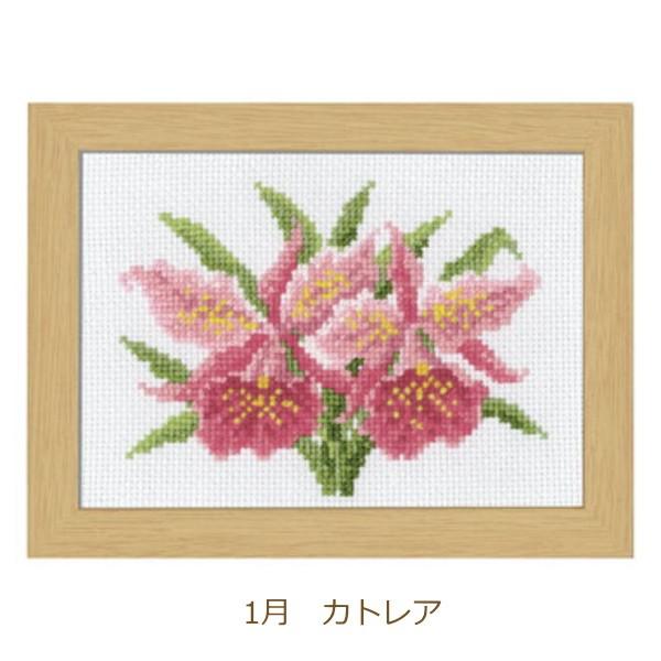 ネコポスご利用不可商品です。月日の流れを美しい季節の花々で表現したクロス・ステッチキットです。壁掛け・スタンド兼用の木製フレーム付き。暮らしの中に彩りのある優雅な空間を。クロスステッチ　初〜中級向けキット内容25番ししゅう糸（綿100％）N...