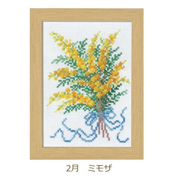 ネコポスご利用不可商品です。月日の流れを美しい季節の花々で表現したクロス・ステッチキットです。壁掛け・スタンド兼用の木製フレーム付き。暮らしの中に彩りのある優雅な空間を。クロスステッチ　初〜中級向けキット内容25番ししゅう糸（綿100％）N...