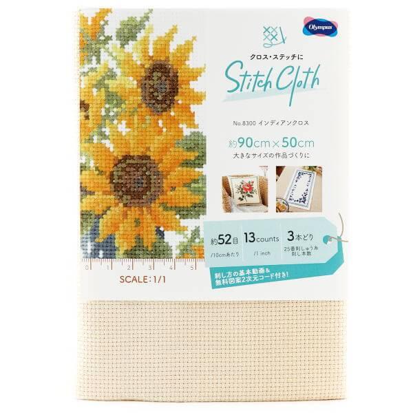 ネコポス対象商品です。STITCH CLOTH インディアンクロス No.8300 約90X50cm 商品詳細繊細なクロス・ステッチ専用に織られた刺しゅう布です。しっかりと均一に織られているので刺しやすく、糸の通しやすさも格別です。◆品質構...