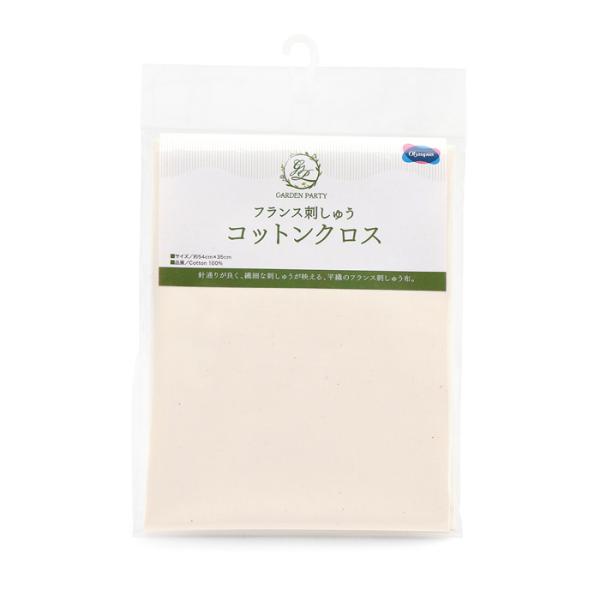 ネコポス対象商品です。GARDEN PARTY コットンクロス 1色1枚入り STITCH CLOTH GPコットン 商品詳細針通りが良く、繊細な刺しゅうが映える、平織りのフランス刺しゅう布です。図案が描きやすいフラットな表面。薄手で小物も...