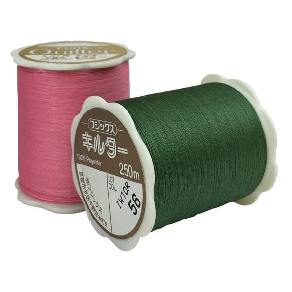 ネコポスご利用不可商品です。パッチワークキルト用糸「フジックスキルター」。キルティング用の樹脂加工がしてあります。ポリエステル100％。当店では納品明細をメールにてお送りしています。商品到着時にご確認下さい。