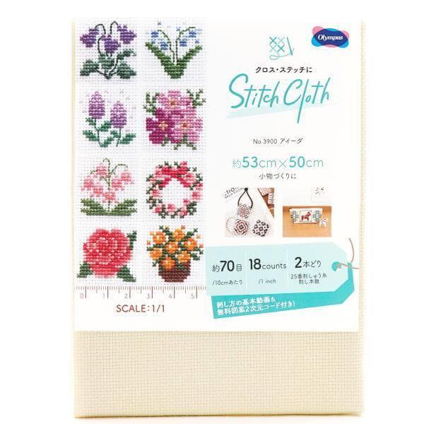 ネコポス対象商品です。繊細なクロス・ステッチ専用に織られた刺しゅう布です。しっかりと均一に織られているので刺しやすく、糸の通しやすさも格別です。◆品質構成◆綿100％◆サイズ◆ 約53cmｘ50cm◆打込目数◆18カウント／1インチ・約70...