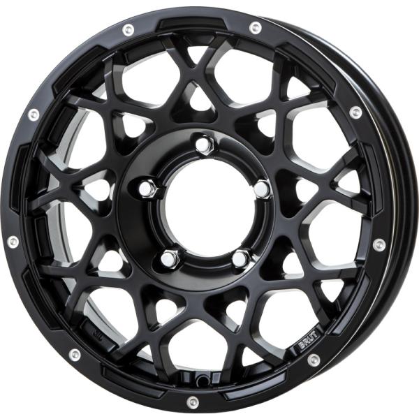 メーカー名：トライスター商品名：ブルート BR-55 MSB ジムニー&amp;シエラサイズ：16インチ 5.5J -5 5-139.7カラ―：ミルドサティンブラック付属品：エアバルブ離島、沖縄を除き、4本で送料無料　1本から3本は￥2,2...