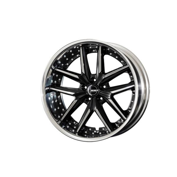 メーカー名：アミスタット商品名：ライエン T025サイズ：21インチ 8.5Jディスク：ビッグキャリパーインセット/PCD：選択項目よりお選びください。インセット1、2がある場合はどちらかより1つお選びください。カラー：カットラインブラック...