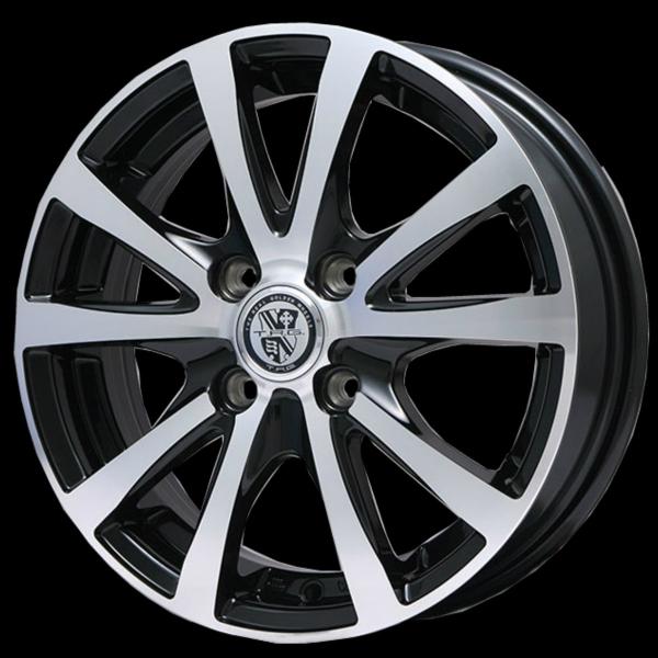 メーカー名：ビッグウエイ商品名：TRGバーン XPサイズ：14インチ 5.5J +38 4-100カラ―：ブラックポリッシュ付属品：センターキャップ、エアーバルブ離島、沖縄を除き、4本で送料無料　1本から3本は￥2,200（税込）※ナットは...