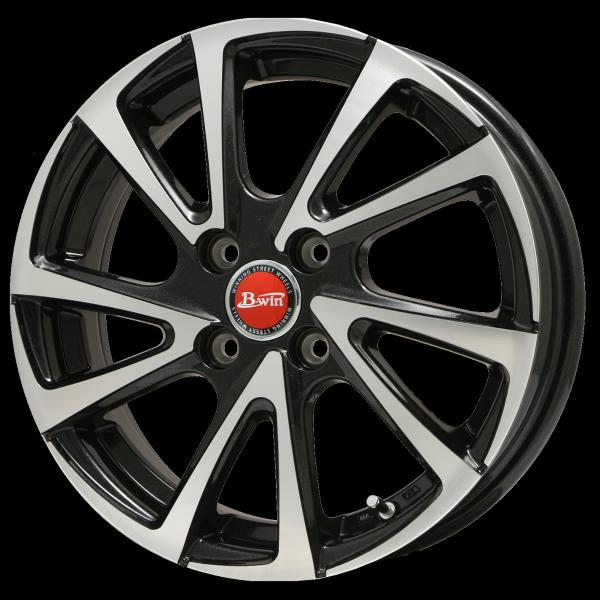 メーカー名：ビッグウエイ商品名：ビーウィン ヴェノーザ10サイズ：15インチ 4.5J +45 4-100カラ―：ブラックポリッシュ付属品：センターキャップ、エアーバルブ※オーナメントは２色（黒／赤）付属します。離島、沖縄を除き、4本で送料...