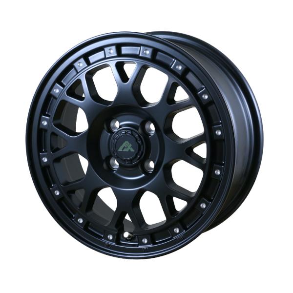 メーカー名：ドゥオール商品名：アルジェノン フェニーチェ クロス XC8サイズ：15インチ 6.0J +42 4-100カラ―：マットブラックミルド付属品：センターキャップ(オーナメント2色）、エアバルブ1本より全国一律送料無料。沖縄離島は...