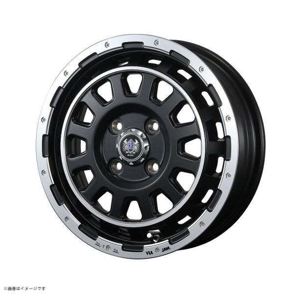 メーカー名：ブレスト商品名：バーンズテック DH ストリームサイズ：14インチ 4.5J +45 4-100カラ―：セミグロスブラック付属品：センターキャップ、エアーバルブ離島、沖縄を除き、4本で送料無料　1本から3本は￥2,200（税込）...