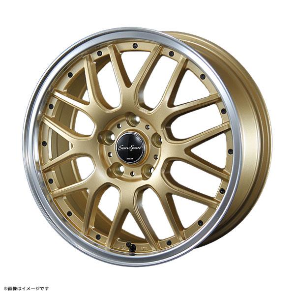 メーカー名：ブレスト商品名：ユーロスポーツ タイプ 815サイズ：17インチ 7.0J +48 5-114.3カラ―：セミグロスゴールド付属品：センターキャップ、エアーバルブ離島、沖縄を除き、4本で送料無料　1本から3本は￥2,200（税込...