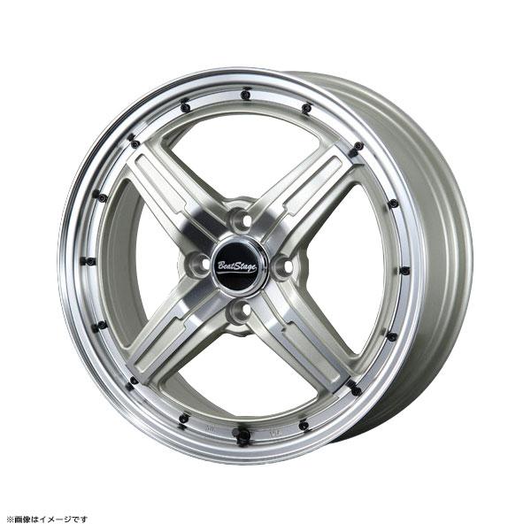 メーカー名：ブレスト商品名：ビートステージ FS-Cサイズ：15インチ 5.5J +48 4-100カラ―：シャンパンゴールドポリッシュ付属品：センターキャップ、エアーバルブ離島、沖縄を除き、4本で送料無料　1本から3本は￥2,200（税込...