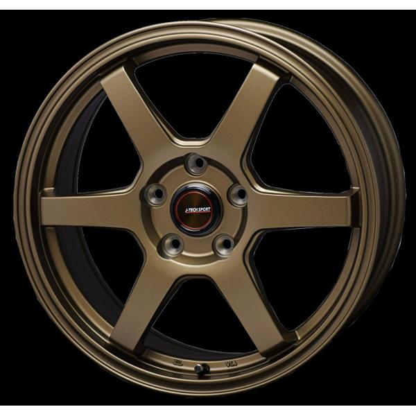 メーカー名：トライアルファ商品名：ジェイテック S-6サイズ：15インチ 6.0J +43 5-100カラ―：ブロンズ付属品：センターキャップ、エアーバルブ離島、沖縄を除き、4本で送料無料　1本から3本は￥2,200（税込）※ナットは付属し...