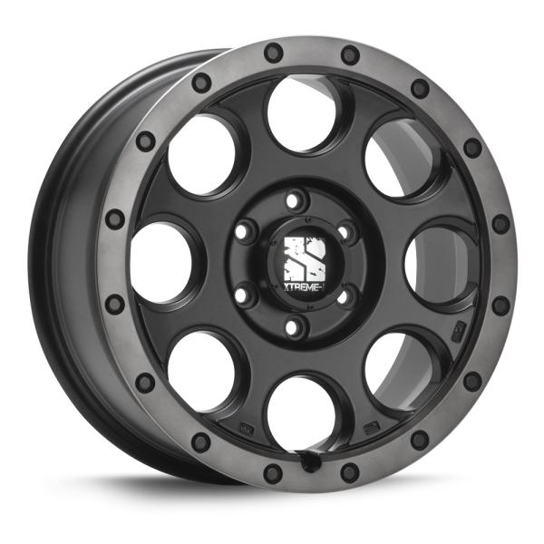 メーカー名：MLJ商品名：エクストリームJ XJ03サイズ：18インチ 8.0J +50 6-139.7カラ―：フラットブラック/スモークフランジ付属品：ゴムバルブ、専用センターキャップ、オーナメント離島、沖縄を除き、4本で送料無料　1本か...