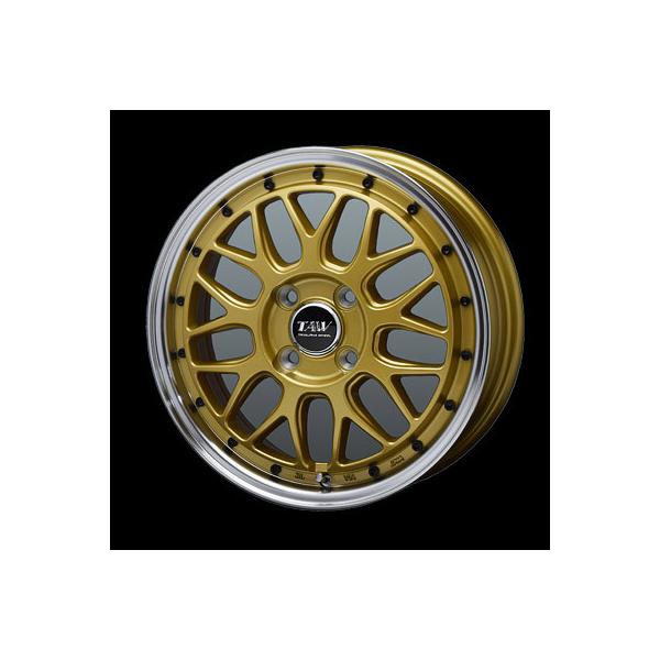 メーカー名：トライアルファ商品名：レオウィング FM9サイズ：15インチ 5.0J +45 4-100カラ―：ゴールド付属品：センターキャップ、エアーバルブ離島、沖縄を除き、4本で送料無料　1本から3本は￥2,200（税込）※ナットは付属し...