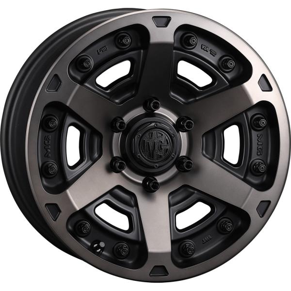 メーカー名：クリムソン商品名：マーテルギア アーマーサイズ：17インチ 8.0J +20 6-139.7カラ―：マットブラッククリア付属品：センターキャップ、エアーバルブ離島、沖縄を除き、4本で送料無料　1本から3本は￥2,200（税込）※...