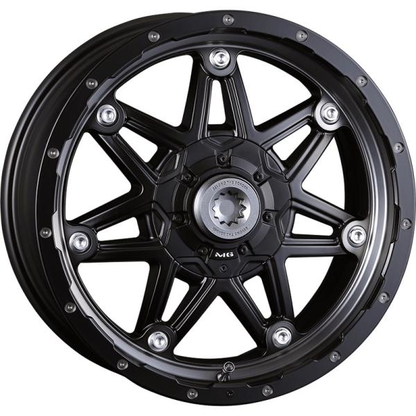 メーカー名：クリムソン商品名：マーテルギア ライカンサイズ：16インチ 8.0J +15 10-114.3/127カラ―：マットブラッククリア付属品：センタープレート（マットブラック） Loタイプインサートキャップ（メタルシルバー） Hiタ...