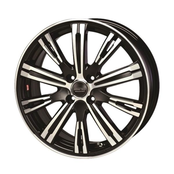 メーカー名：ブレスト商品名：バーンズテック NV ストリームサイズ：17インチ 6.5J +42 4-100カラ―：ブラックポリッシュ付属品：センターキャップ、エアーバルブ離島、沖縄を除き、4本で送料無料　1本から3本は￥2,200（税込）...