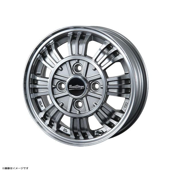 メーカー名：ブレスト商品名：ビートステージ SD-Cサイズ：12インチ 3.50B +45 4-100カラ―：クラシックシルバー付属品：センターキャップ、エアーバルブ離島、沖縄を除き、4本で送料無料　1本から3本は￥2,200（税込）※ナッ...