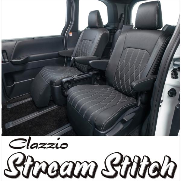 クラッツィオ STREAM STITCHメーカー：ホンダ車種：N-BOX カスタム年式：R5(2023)/10〜型式：JF5 / JF6グレード：N-BOX カスタム品番：EH-2068詳しい適合は商品説明をご覧ください。年式に〇/○〜の表...