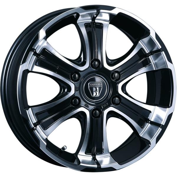 メーカー名：クリムソン商品名：バルベロ W ディープスサイズ：16インチ 6.5J +38 6-139.7カラ―：ブラックポリッシュ付属品：センターキャップ バルブ離島、沖縄を除き、4本で送料無料　1本から3本は￥2,200（税込）※ナット...