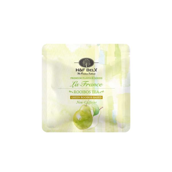 洋梨の女王、ラ・フランスはとろけるような果肉と芳醇な香りが特徴。そんなラ・フランスをイメージしたルイボスティーです。ジューシーで上品な甘さが楽しめ、後味はグリーンルイボスティーベースでさっぱりと爽やかな仕上がりました。華やかな香りに心癒され...
