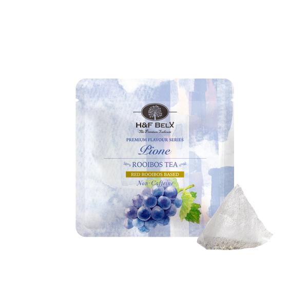 巨峰とマスカットをかけ合わせて生まれたピオーネは、強い甘みと爽やかな酸味ですっきりとした上品な味わいが特徴。ベースのピュアルイボスティーが風味を引き立たせ、ホットでもアイスでも甘く芳醇な香りが口いっぱいに広がる贅沢なお茶に仕上がりました。ノ...