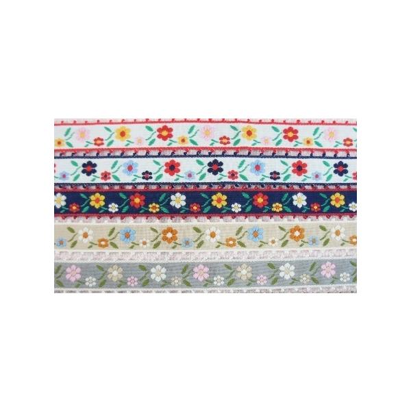 【サイズ】 15mm巾 【色】 Col.006 グレー×白 / Col.055 紺×赤 / Col.041 ベージュ×生成りCol.115 白×赤 / Col.155 白×紺【素材】 ポリエステル 100% ※ご注意 お客様の画面上と実物で...