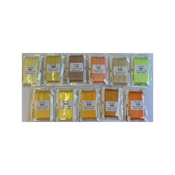 刺繍用リボン *サイズ* 3.5mm巾×5m※生産時の仕上げにより多少前後する場合がございます。 *カラー* Col.102 Col.114 Col.124Col.386 Col.391 Col.401Col.409 Col.424 Col...