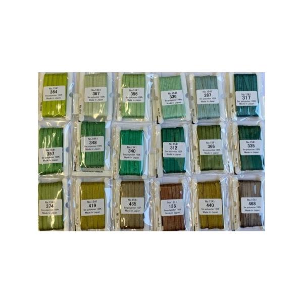 刺繍用リボン *サイズ* 3.5mm巾×5m ※生産時の仕上げにより多少前後する場合がございます。*カラー* Col.136 Col.287 Col.312Col.317 Col.335 Col.336Col.340 Col.348 Col...