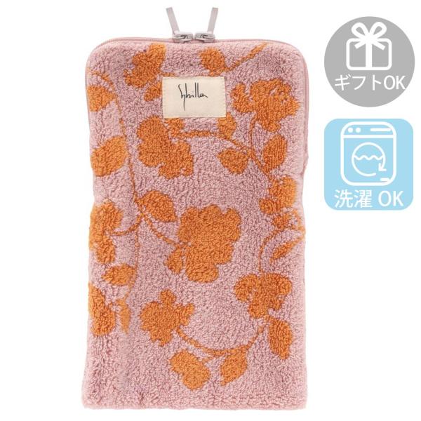 約13×21cm綿100％中国製Princesa（プリンセッサ・王女様）エレガントで伸びやかな、シビラらしいお花柄です。ペットボトルや歯ブラシなどを入れるのに便利なアイテム。実は通帳もピタリサイズです。洗濯できるのでいつも清潔に持ち歩けます...