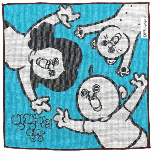 約24×24cm綿100％日本製【パンパンくんの日常】「フォーブス選定、世界で一番殴りたいキャラクター1位」成人向けのB級感性のアニメ。主人公の「パンパンくん」と、彼のガールフレンドである「オクジ」の日常を描いたコメディアニメです。臆病だけ...