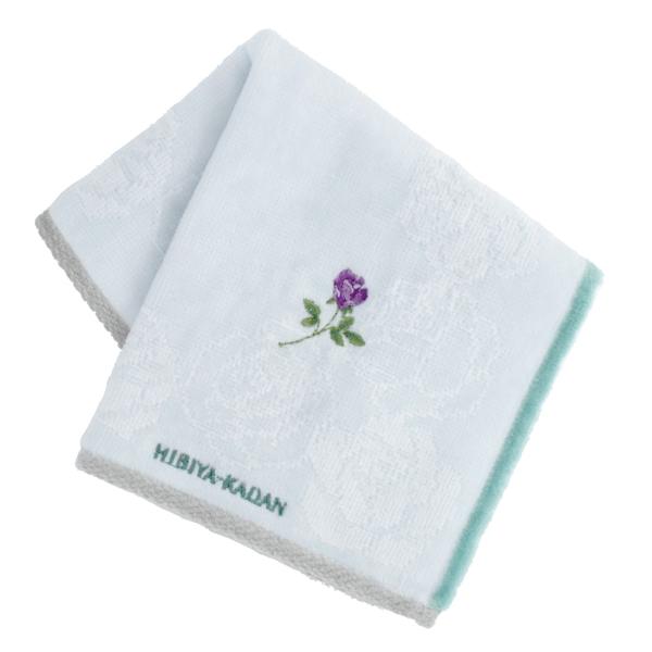 約25×25cm綿100％中国製人気のバラモチーフがエレガントなタオルハンカチです。バラの花言葉は「美と愛情」。世界中で愛され、贈り物にもよく用いられる花です。■こんなシーンに！成人式 成人祝い 入園祝い 入学祝い 卒園祝い 卒業祝い 謝恩...