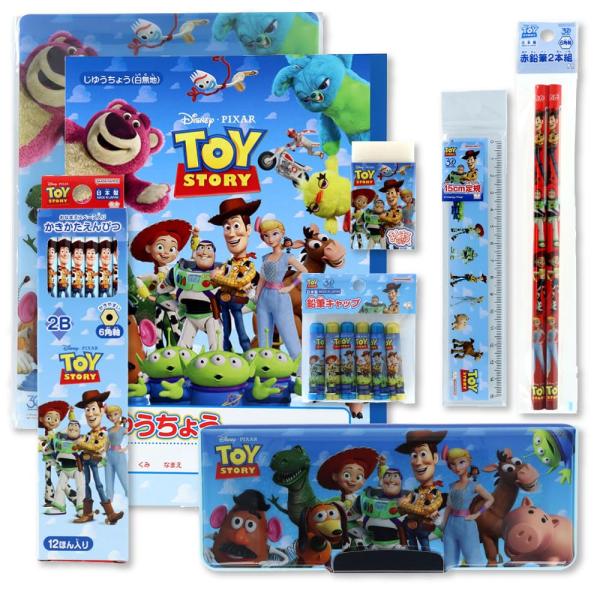 2026トイ・ストーリー 文房具8点セット■コンパクトふでいれ　ヨコピタ　ホログラム（両面開き）本体：(約)H222×W89×D30 (mm)材質：PVC・ABS・PE・AS・スチール・豪華なホログラムシート・取り外し可能な鉛筆削り付き■鉛...