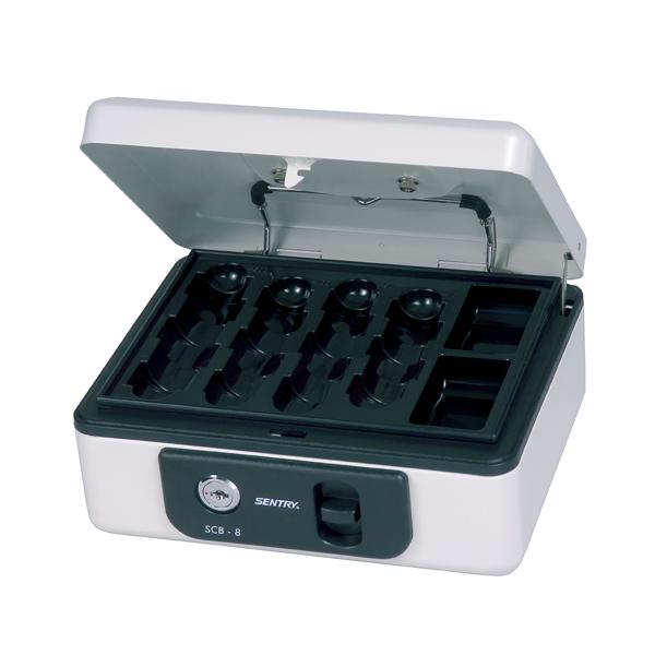 カラー：ライトグレー本体サイズ（約）：[外寸]幅19.7X奥16.1X高9cm　[内寸]幅17.5X奥12.8X高6cmパッケージサイズ（約）：幅20.2X奥16.9X高9.5cm重量・容量（約）：質量：1.06Kg付属品：鍵2本、取扱説明...