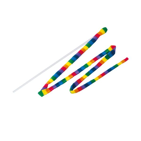 サイズ（約）：［全体］幅2.5×奥0.6×高165cm　［棒］全長42cmパッケージサイズ（約）：幅5×奥5×高40cm重量（約）：20g素材：ポリエステル、ポリカーボネイト、ゴム