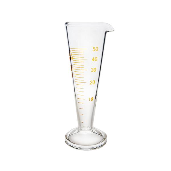 本体サイズ（約）：台座径5×高14cm 容量（約）：50mL素材：ガラス耐熱温度（約）：130℃