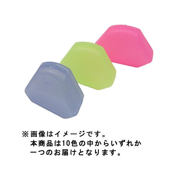 カラー：赤・ピンク・オレンジ・イエロー・ライム・グリーン・<BR>ブルー・ネイビー・パープル・クリアの中からいずれか一つのお届けとなります。本体サイズ（約）：[外寸]幅83×奥60×高35mm素材：ポリプロピレン