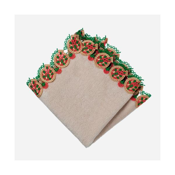 カラー：ベージュ本体サイズ（約）：縦24.5×横24.5cm素材：［生地］綿100％　［レース］ポリエステル100％